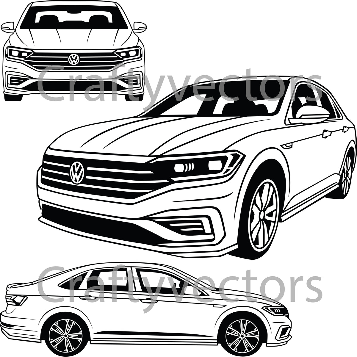 vw gti coloring pages