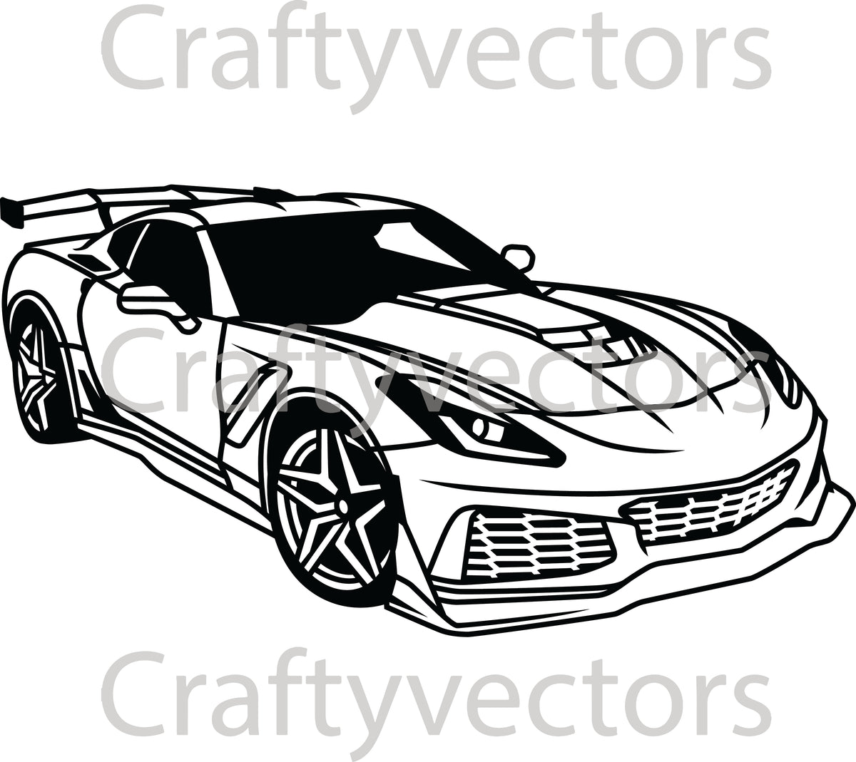 Chevrolet Corvette 2019 ZR1 – Crafty Vectors