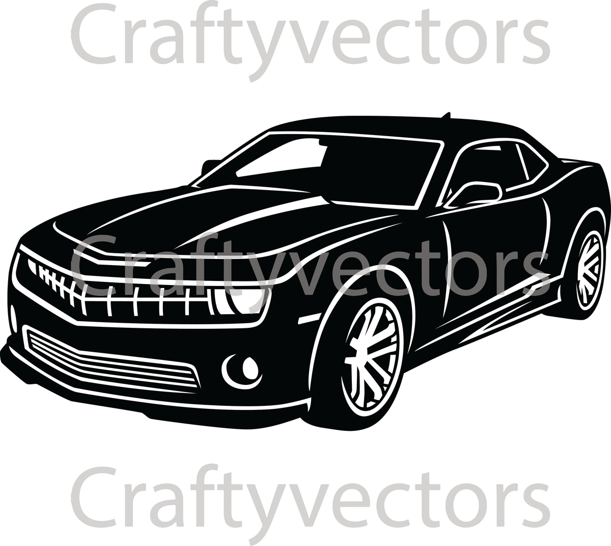 Chevrolet Camaro 2010 Vector – Crafty Vectors