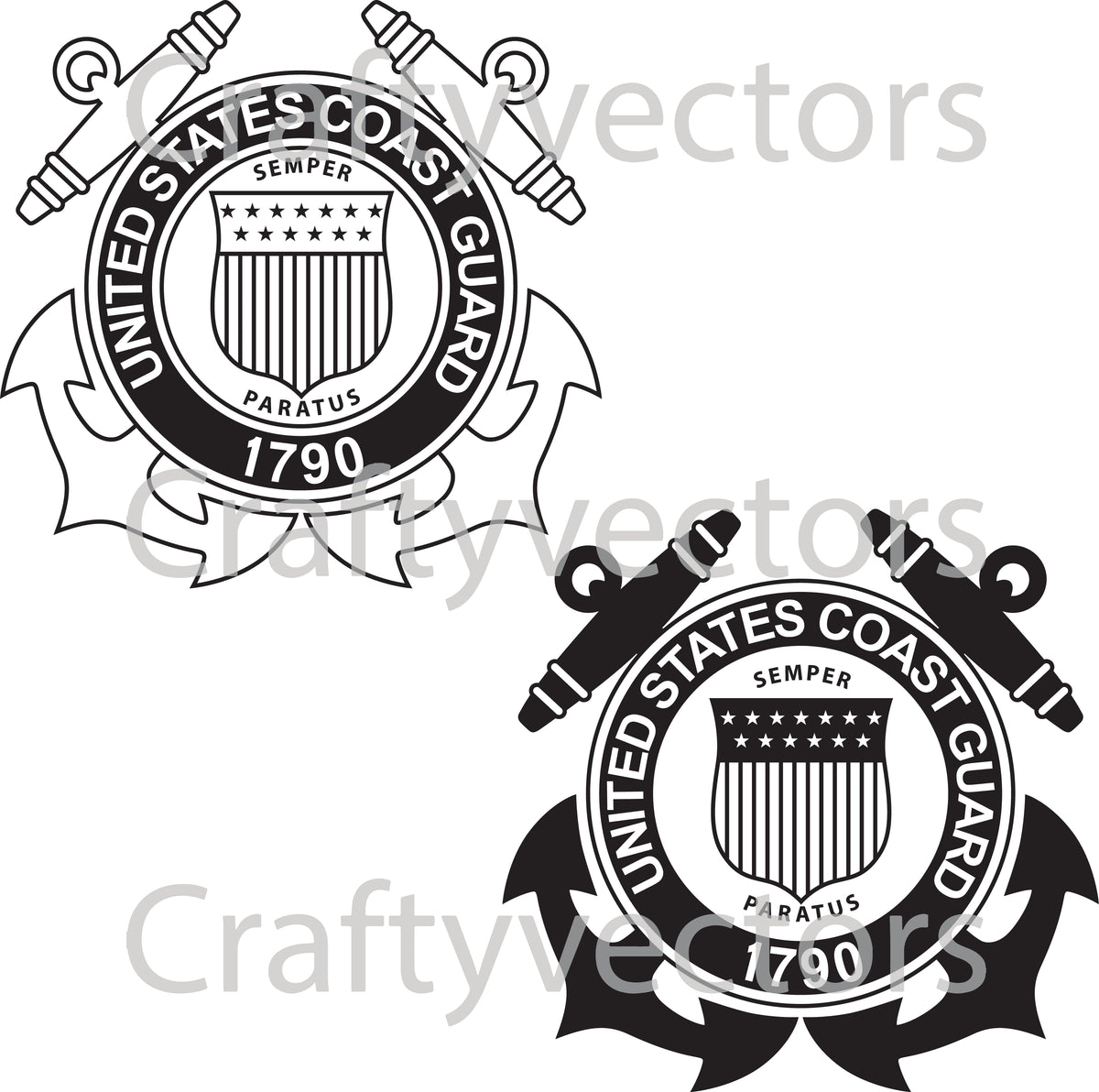 Coast Guard Seal Vector File (Copy) – Crafty Vectors
