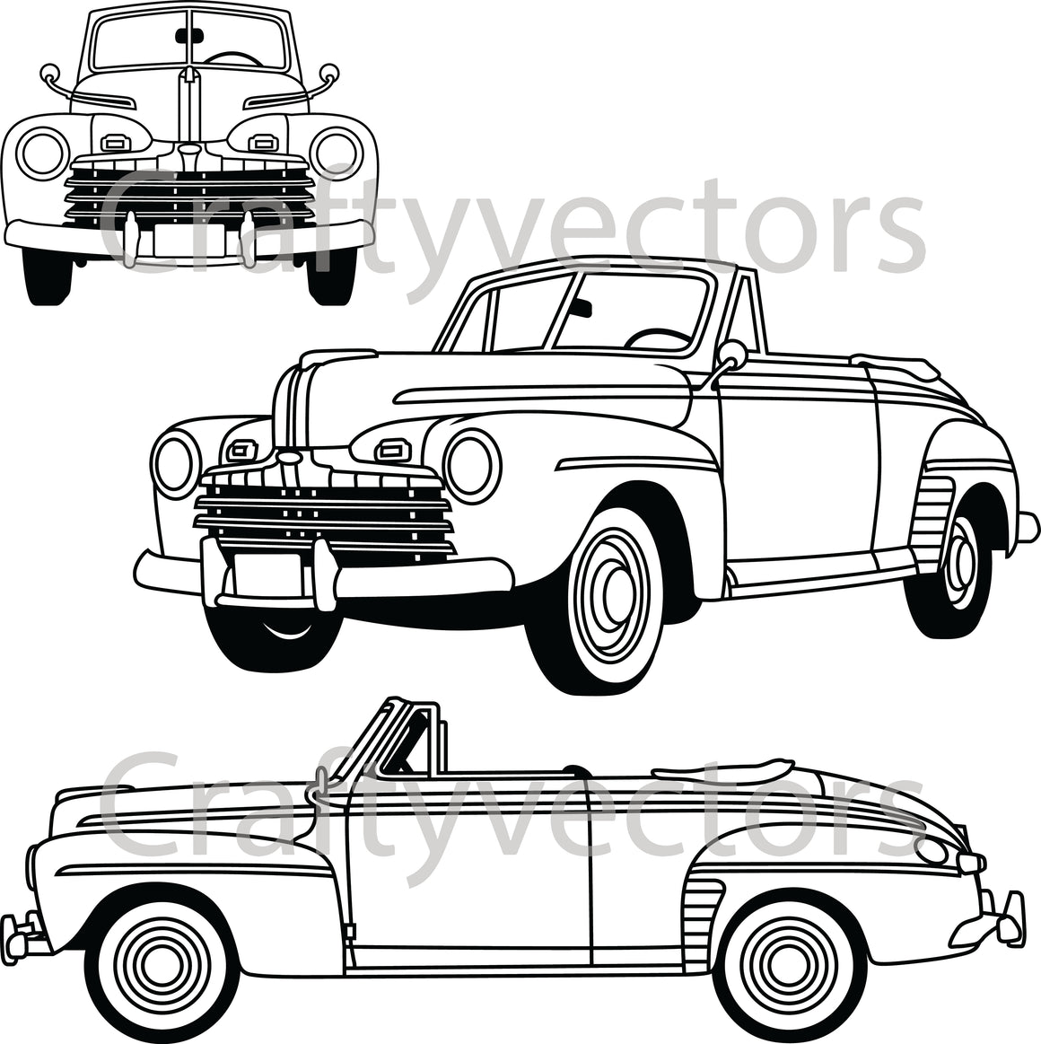 Ford SVG Vector Files for Crafting. – Crafty Vectors