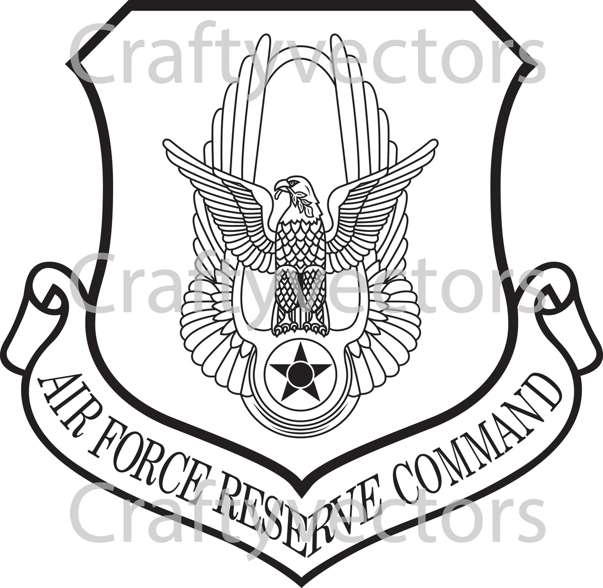 Air force Reserve Command Vector – Crafty Vectors