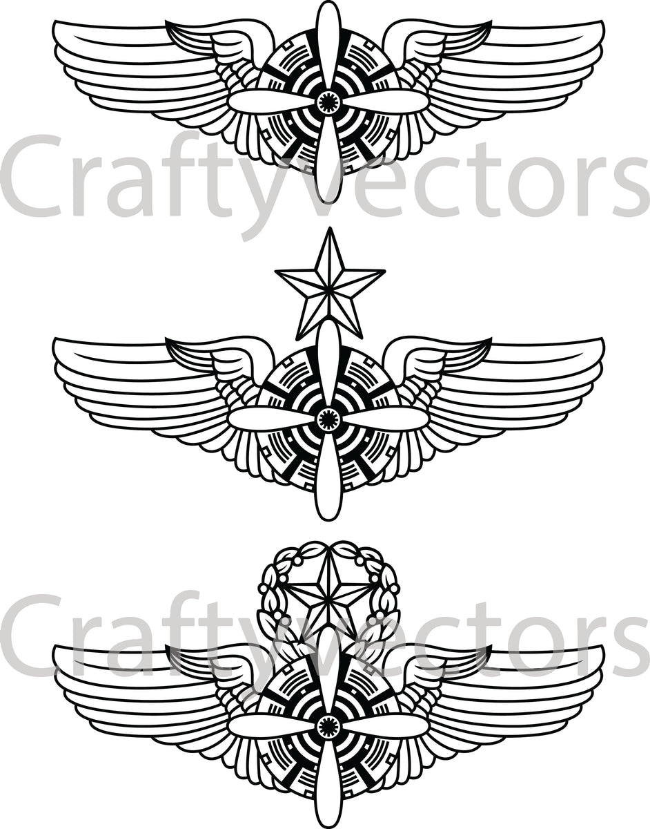 WW2 Flight Engineer Badge Vector File – Crafty Vectors