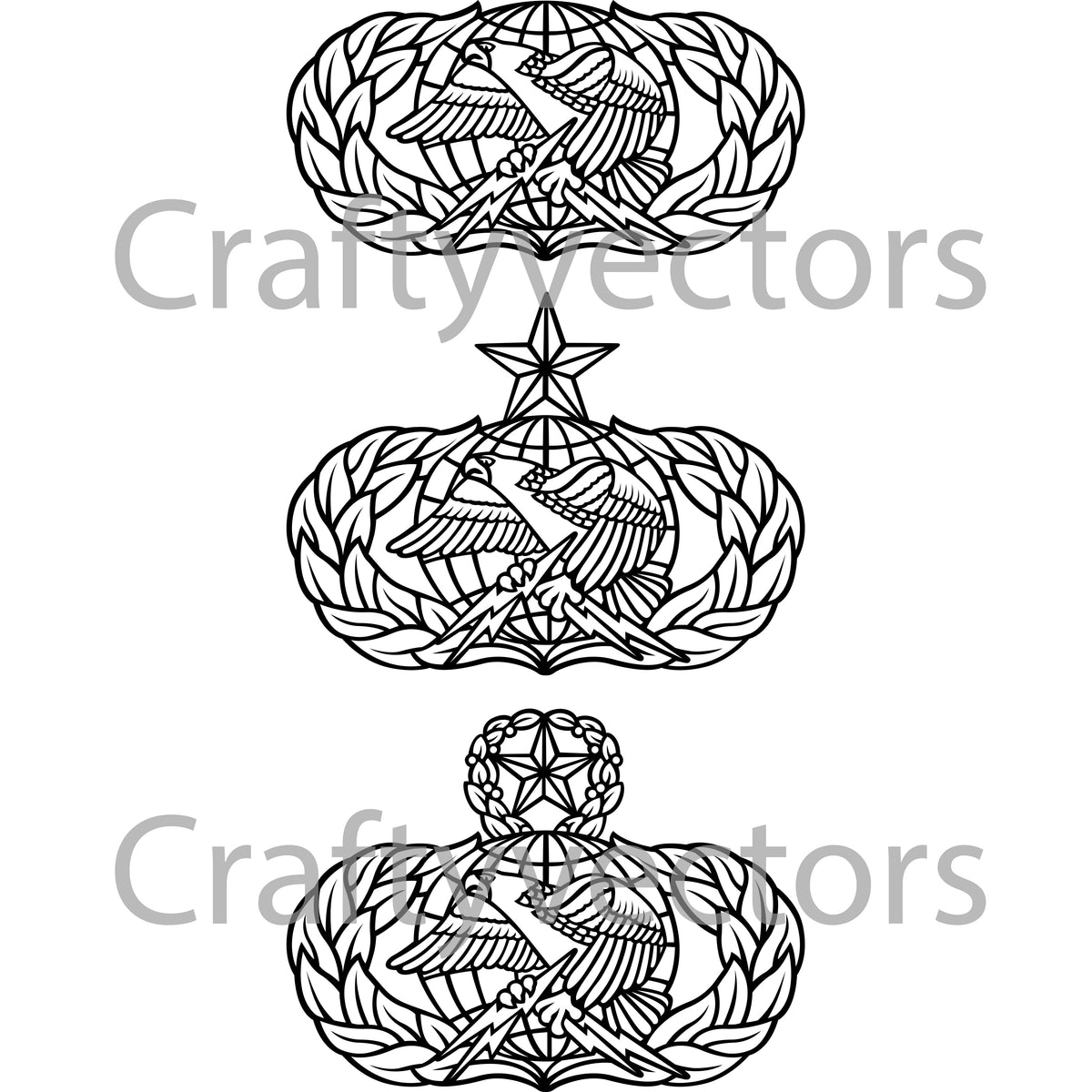 Air Force Logistics Badge Vector File – Crafty Vectors
