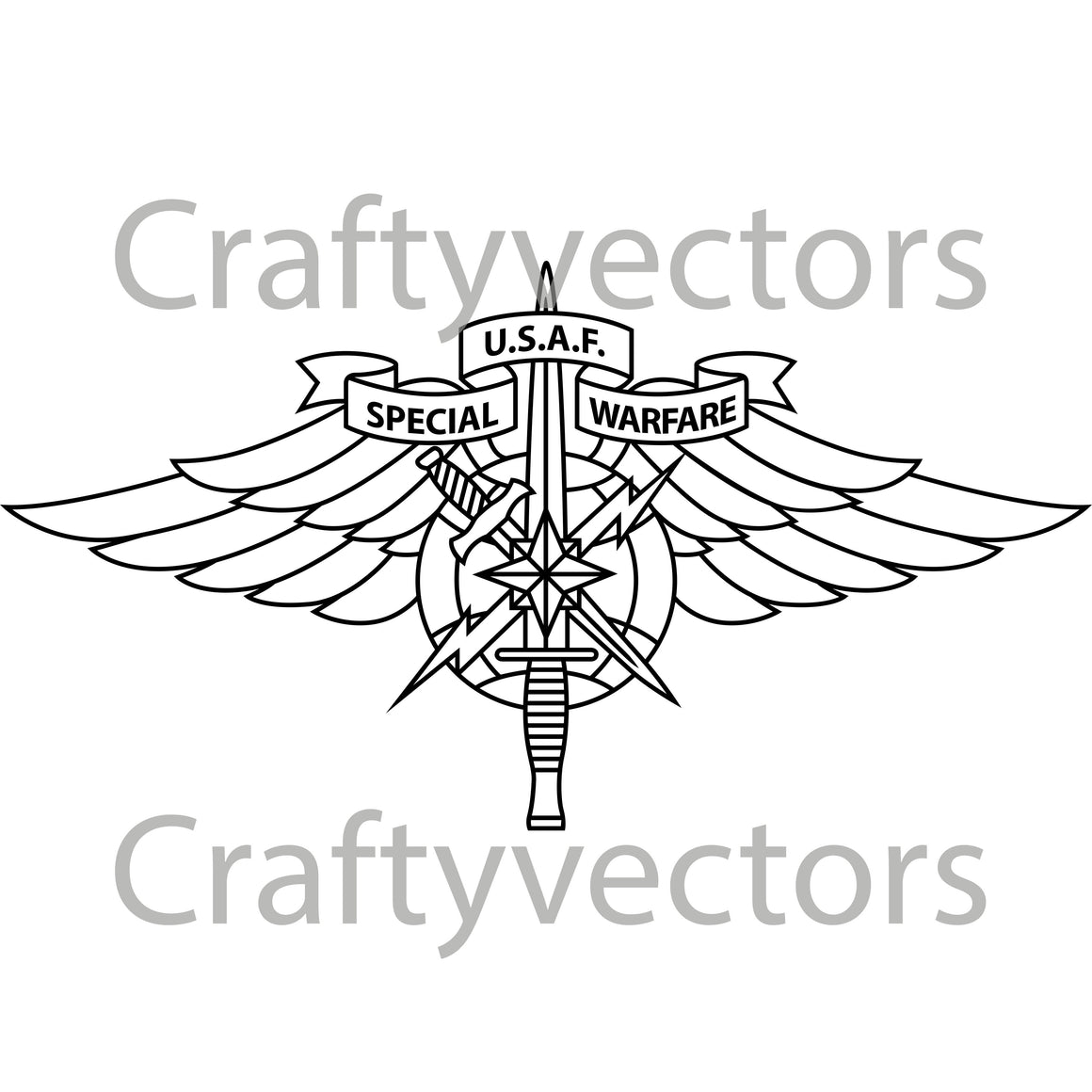 US Air Force Insignia Vector Files for Crafting. – Crafty Vectors