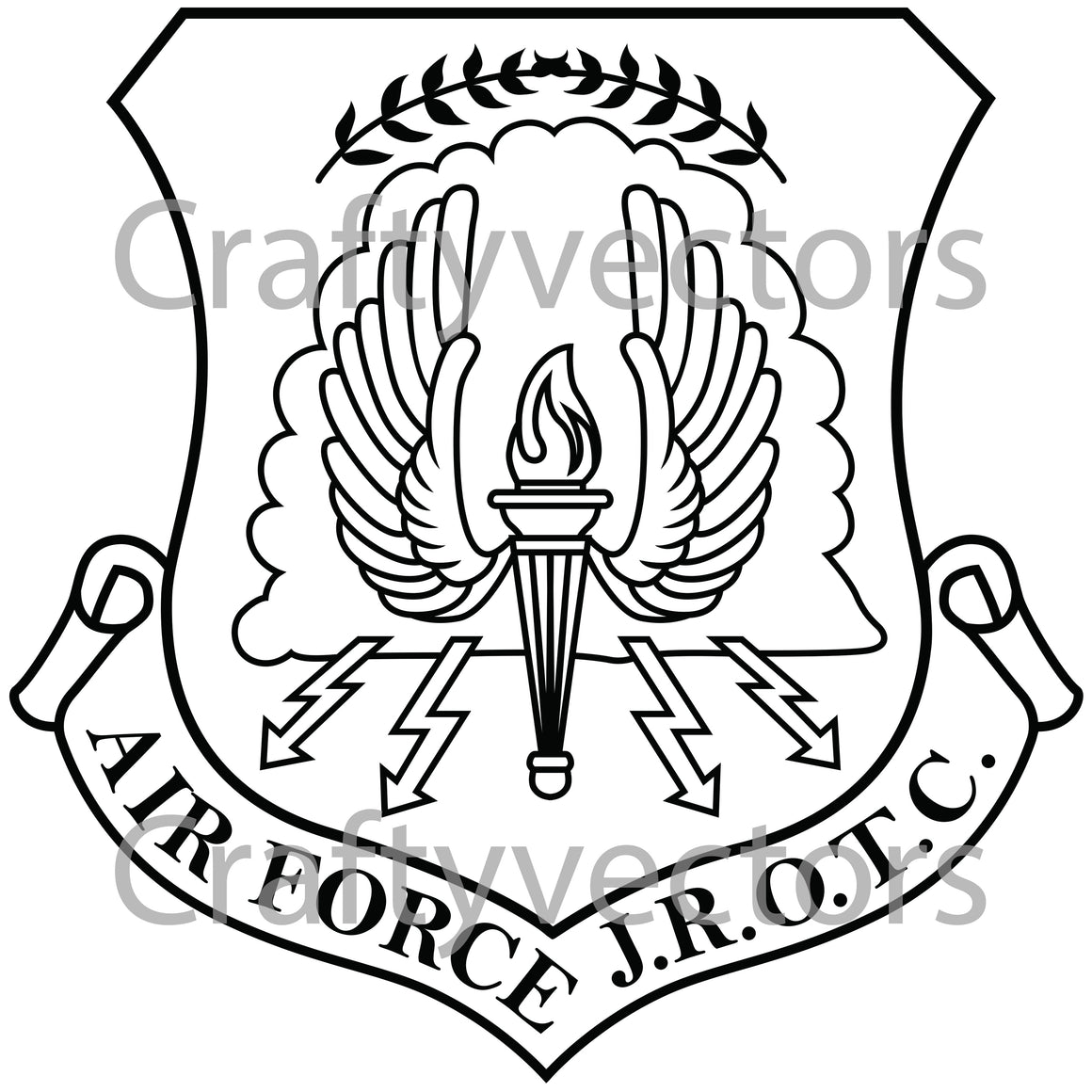 US Air Force Insignia Vector Files for Crafting. – Crafty Vectors