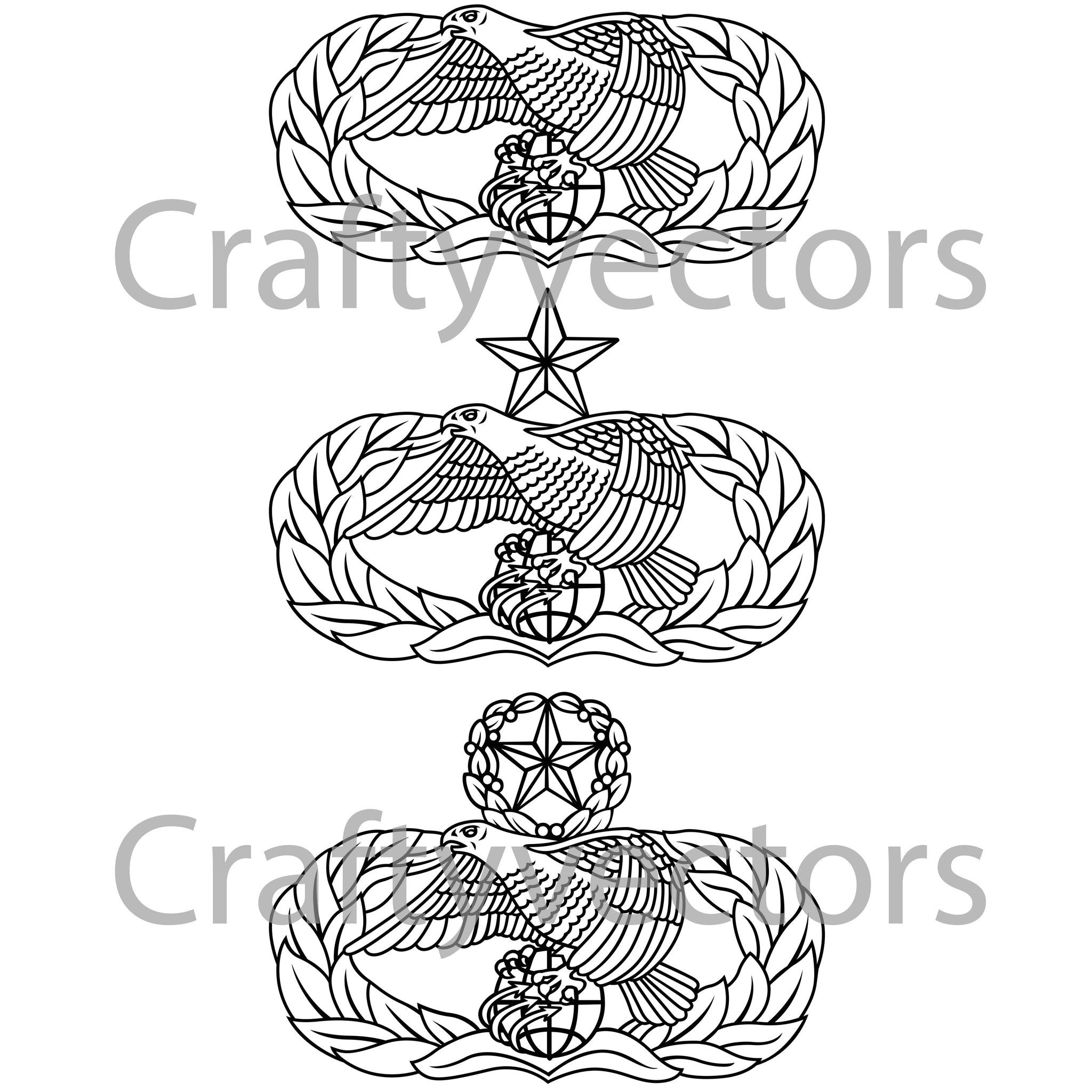 Air Force Transportation Badge Badge Vector File – Crafty Vectors