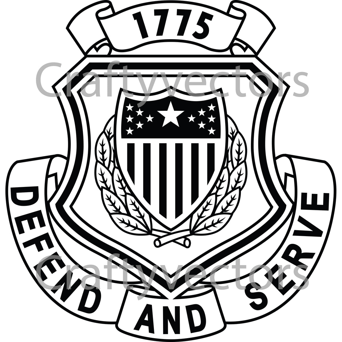 US Army Insignia Vector Files for Crafting. – Crafty Vectors