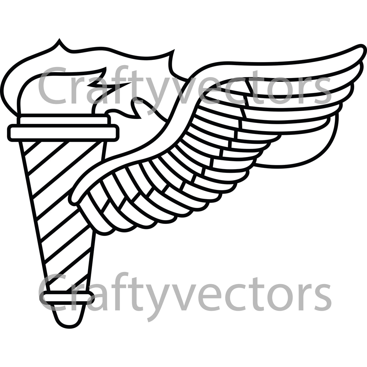 Army Pathfinder Badge Vector File – Crafty Vectors