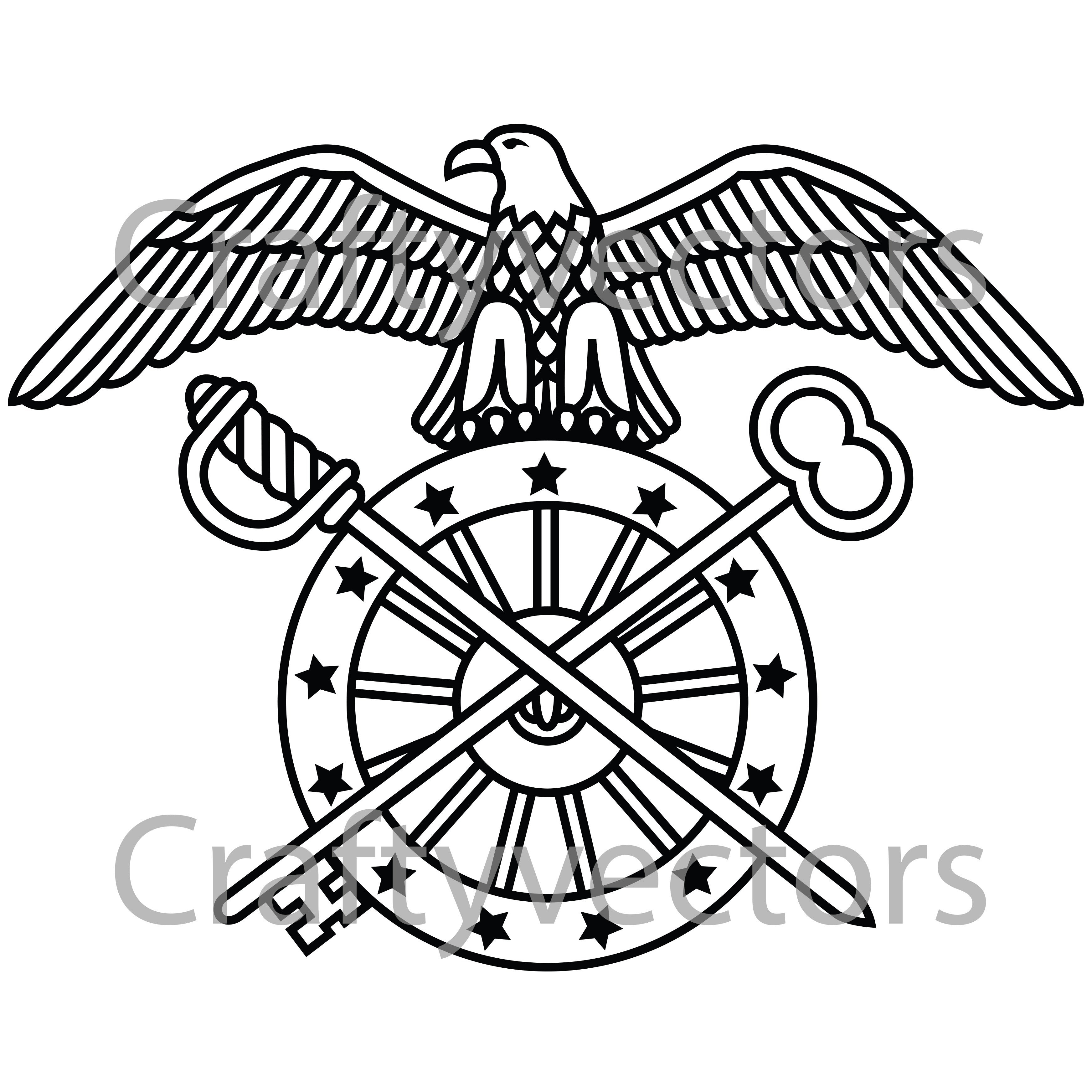 Army Quartermaster Clipart Krannert Art Museum Insignia Of The US
