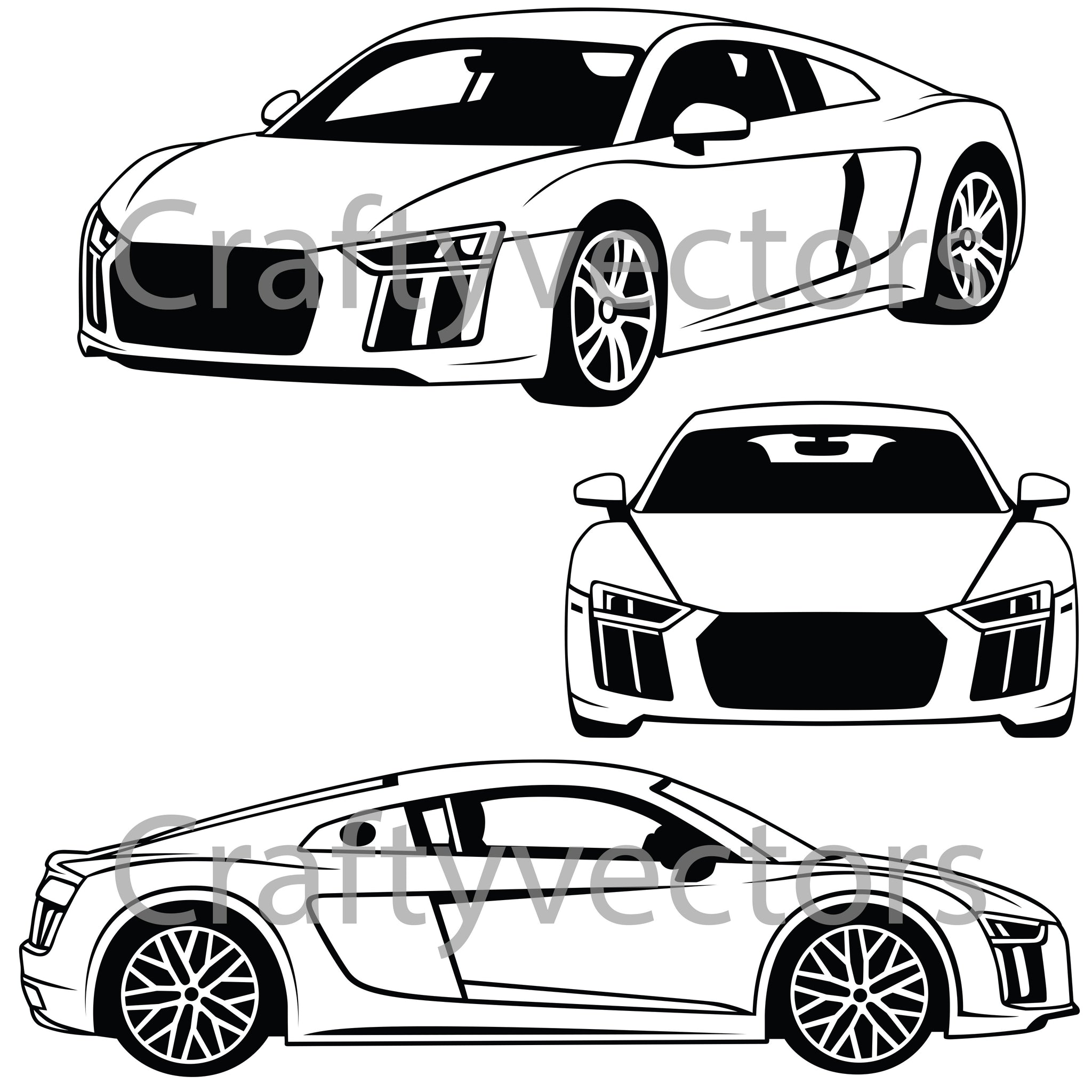 Audi R8 V10 2018 Vector – Crafty Vectors