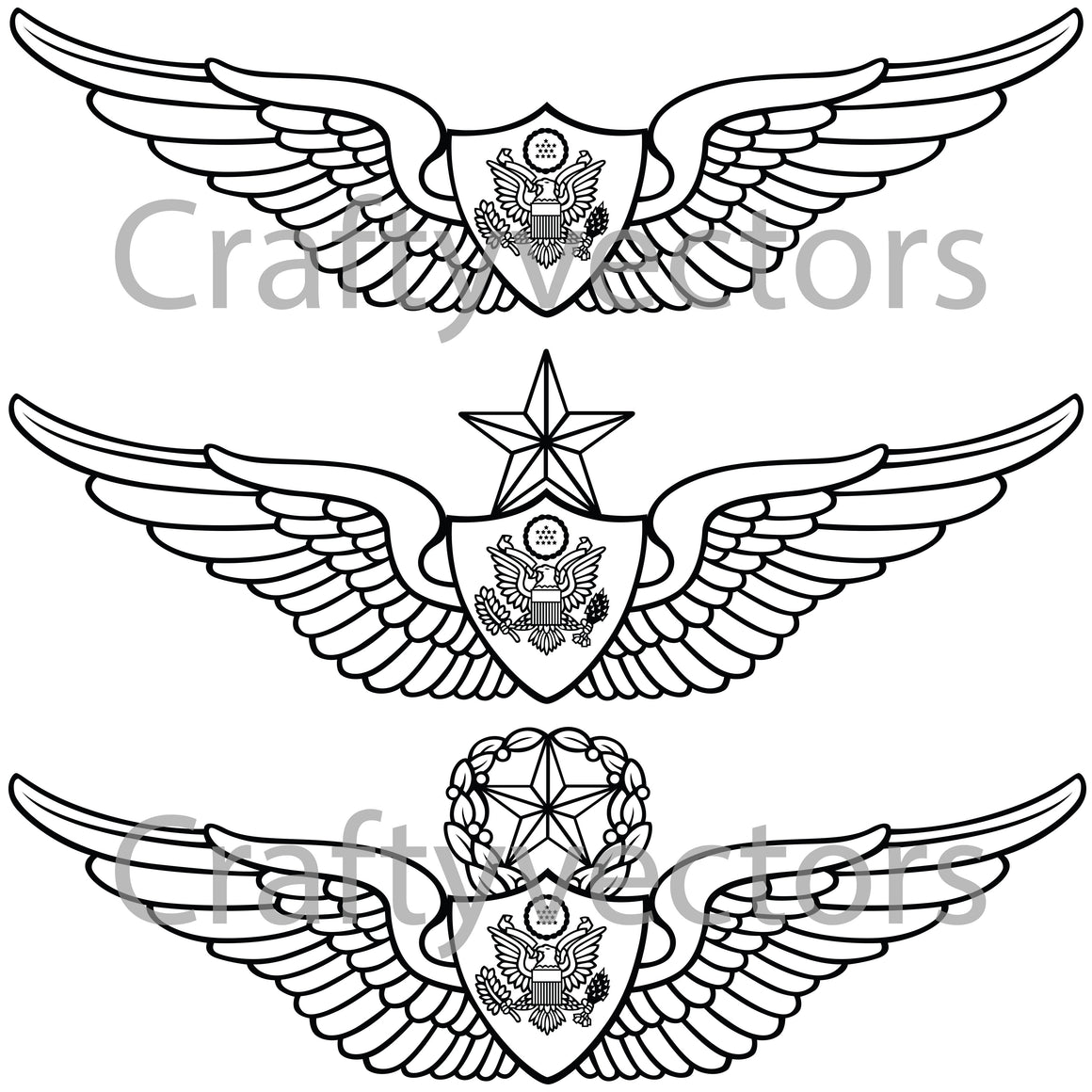 Army Aviation Wings Vector File – Crafty Vectors