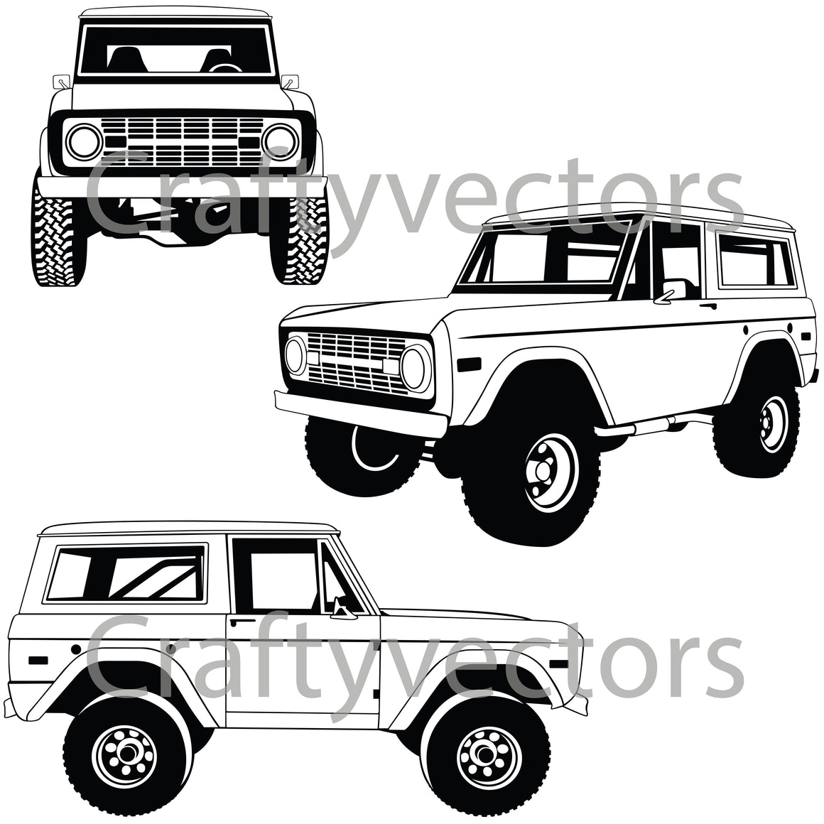 Ford Bronco Vector – Crafty Vectors