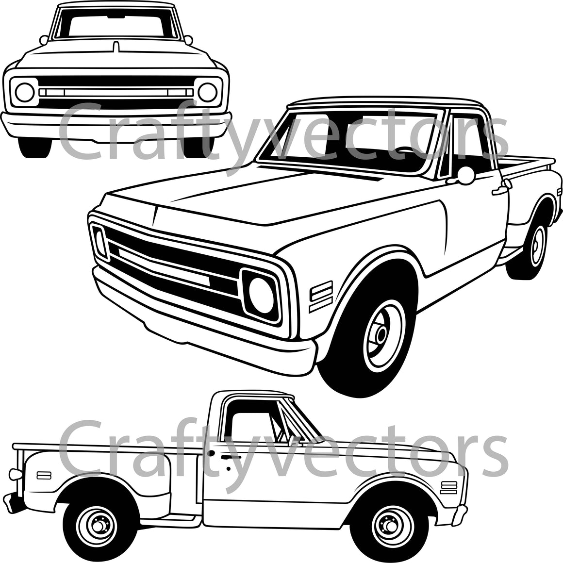 Car Vector Cut Files | SVG, DXF, PNG JPEG & EPS – Crafty Vectors