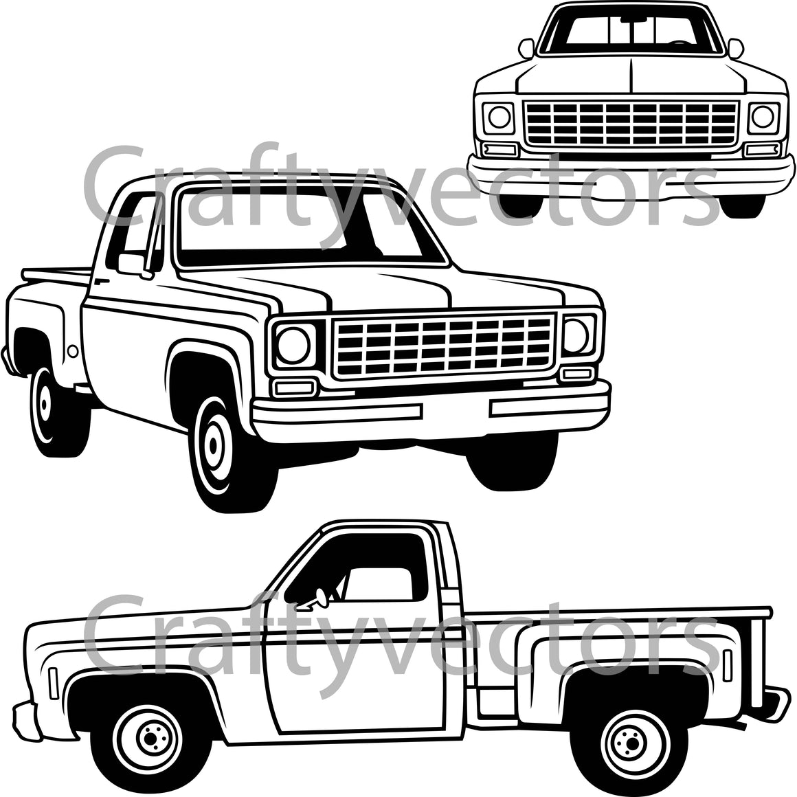 Chevrolet Car Vector Cut Files | SVG, DXF, PNG JPEG & EPS – Crafty Vectors