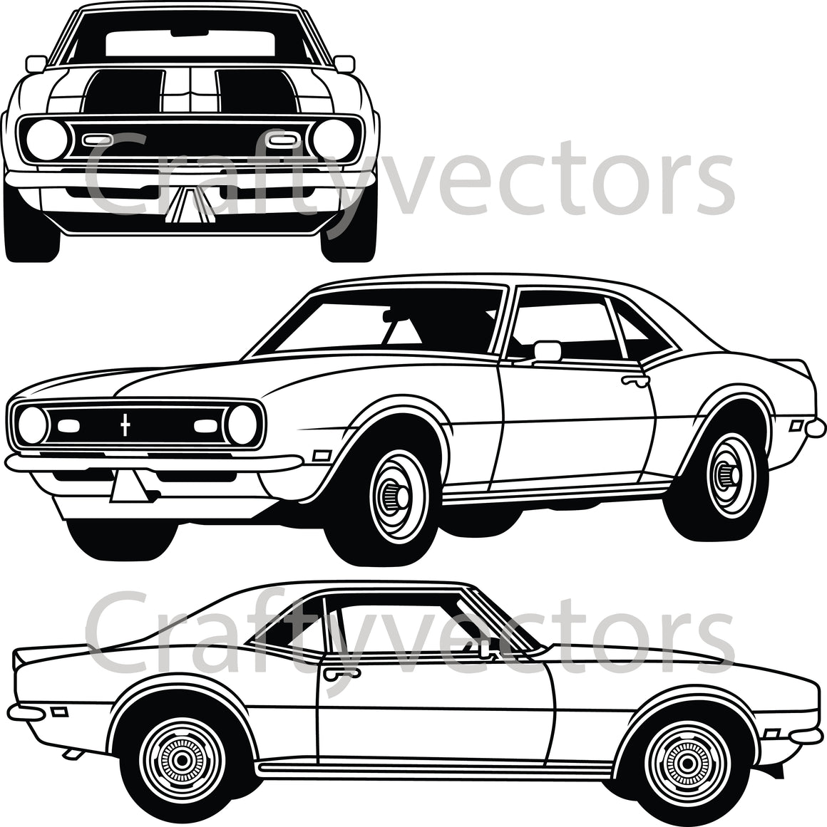 Chevrolet Car Vector Cut Files | SVG, DXF, PNG JPEG & EPS – Crafty Vectors