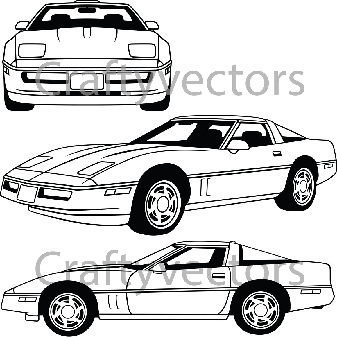 Chevrolet Car Vector Cut Files | SVG, DXF, PNG JPEG & EPS – Crafty Vectors