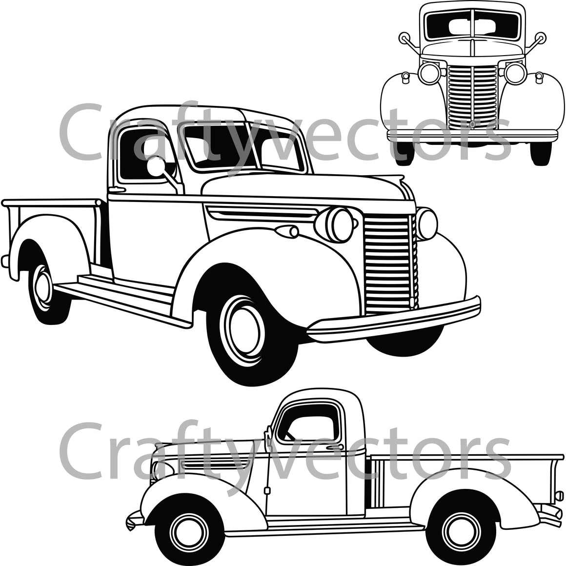Chevrolet Car Vector Cut Files | SVG, DXF, PNG JPEG & EPS – Crafty Vectors