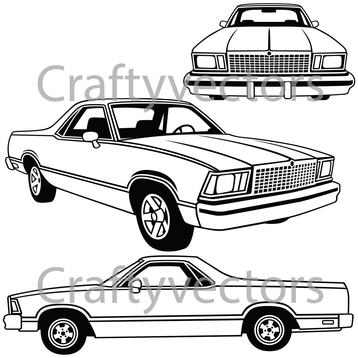 Chevrolet Car Vector Cut Files | SVG, DXF, PNG JPEG & EPS – Crafty Vectors