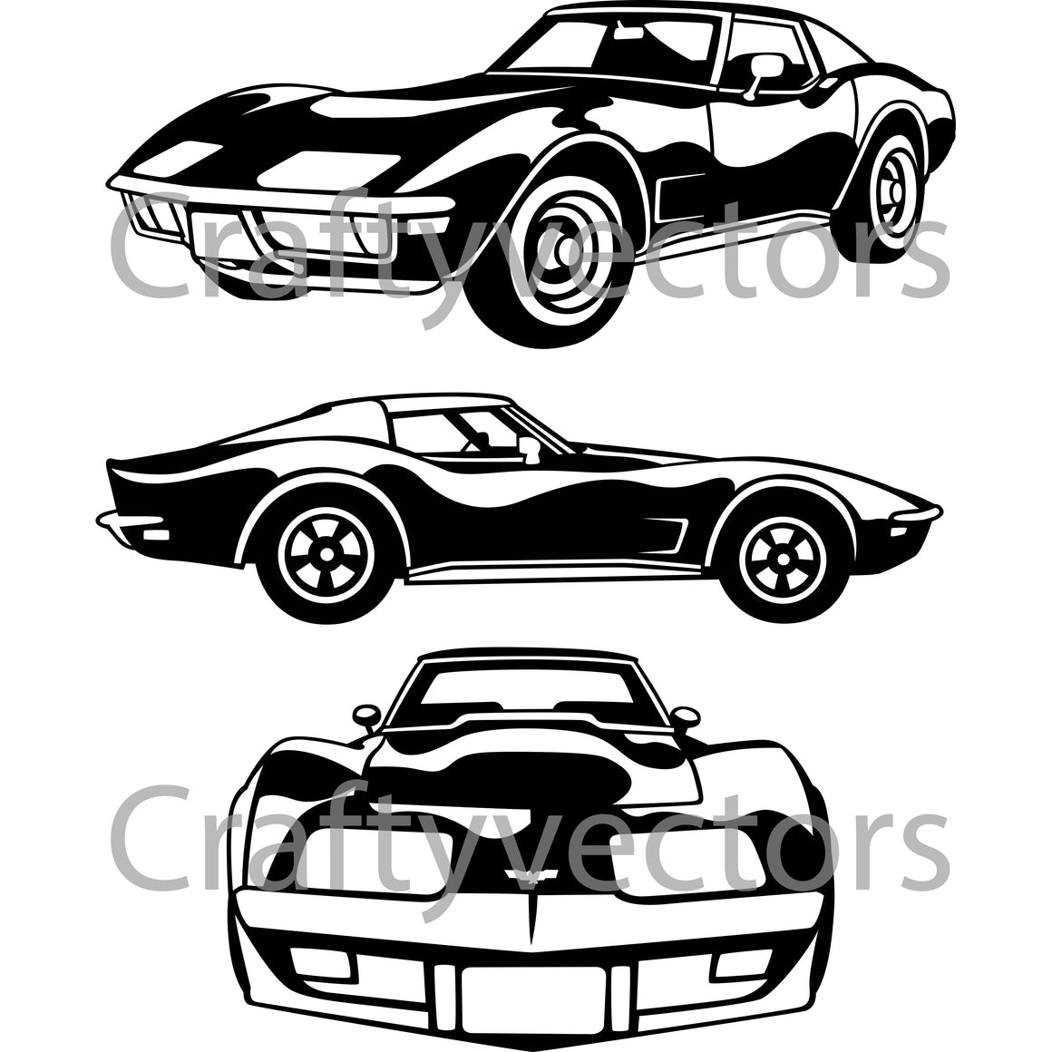 Corvette Vector Files – Crafty Vectors