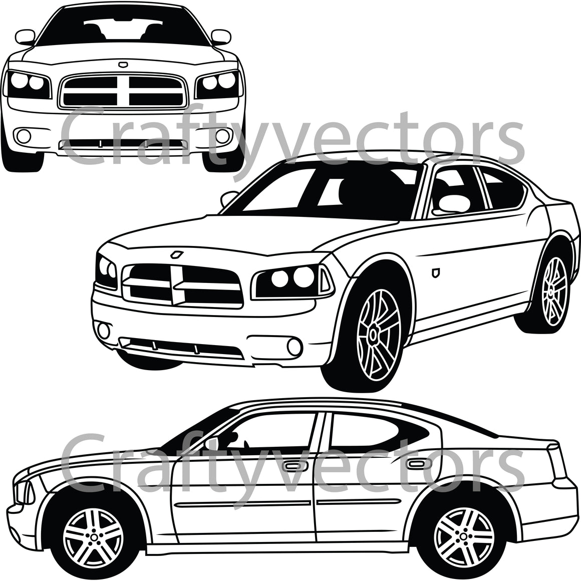 Dodge SVG Vector Files for Crafting – Crafty Vectors