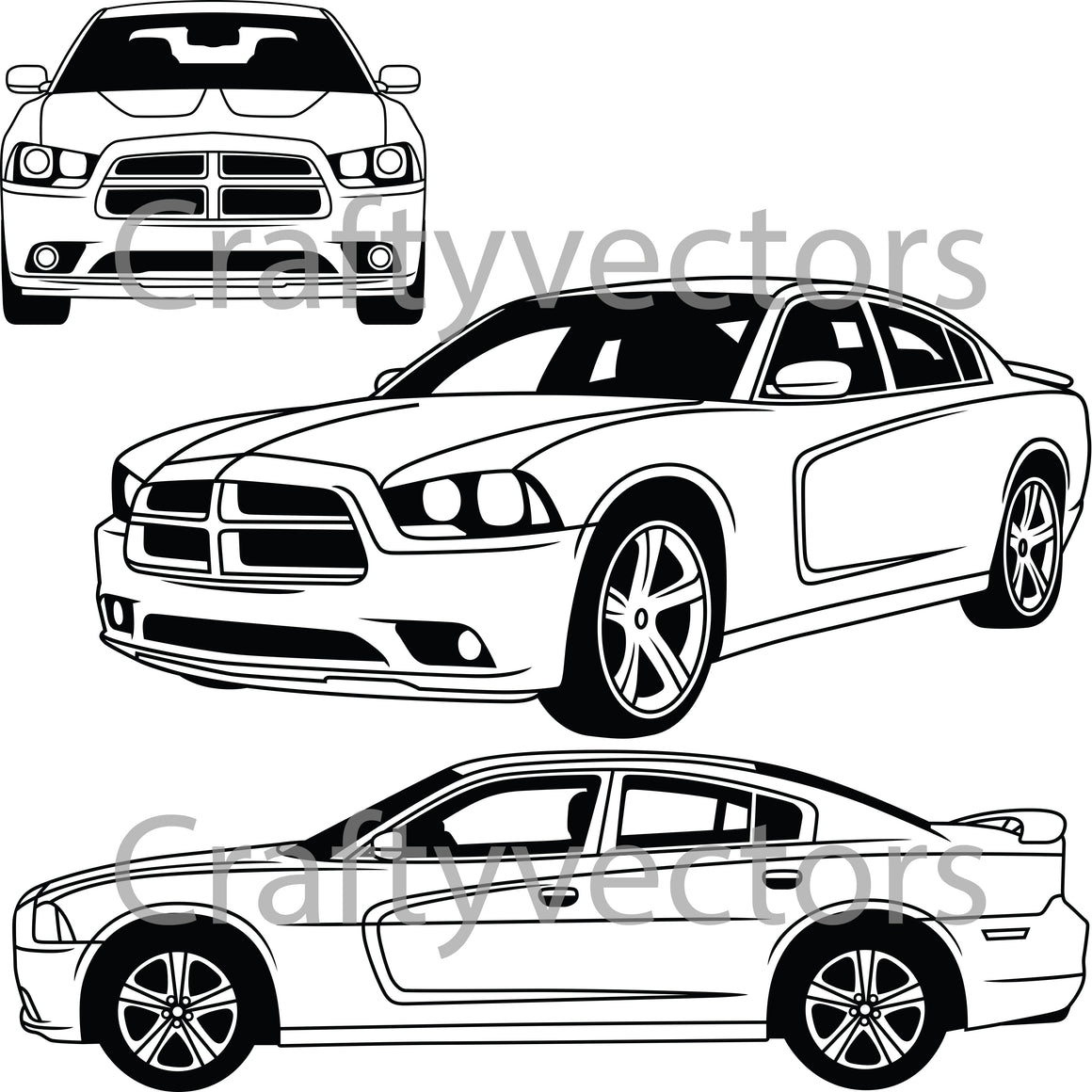 Dodge SVG Vector Files for Crafting – Crafty Vectors
