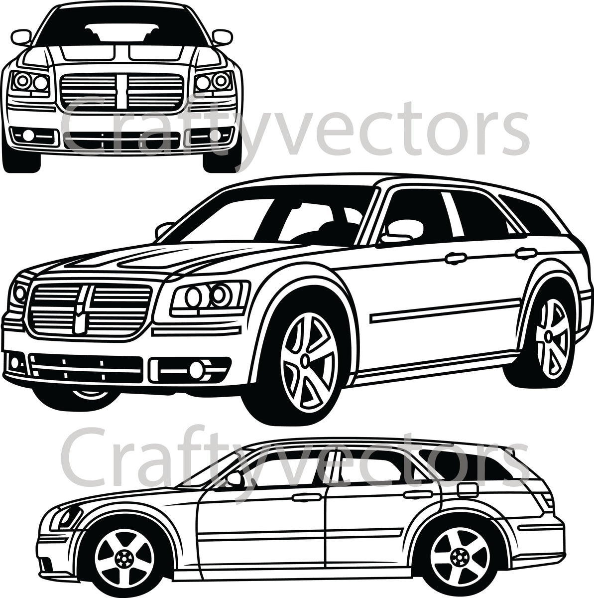 Dodge Magnum 05 08 Vector – Crafty Vectors