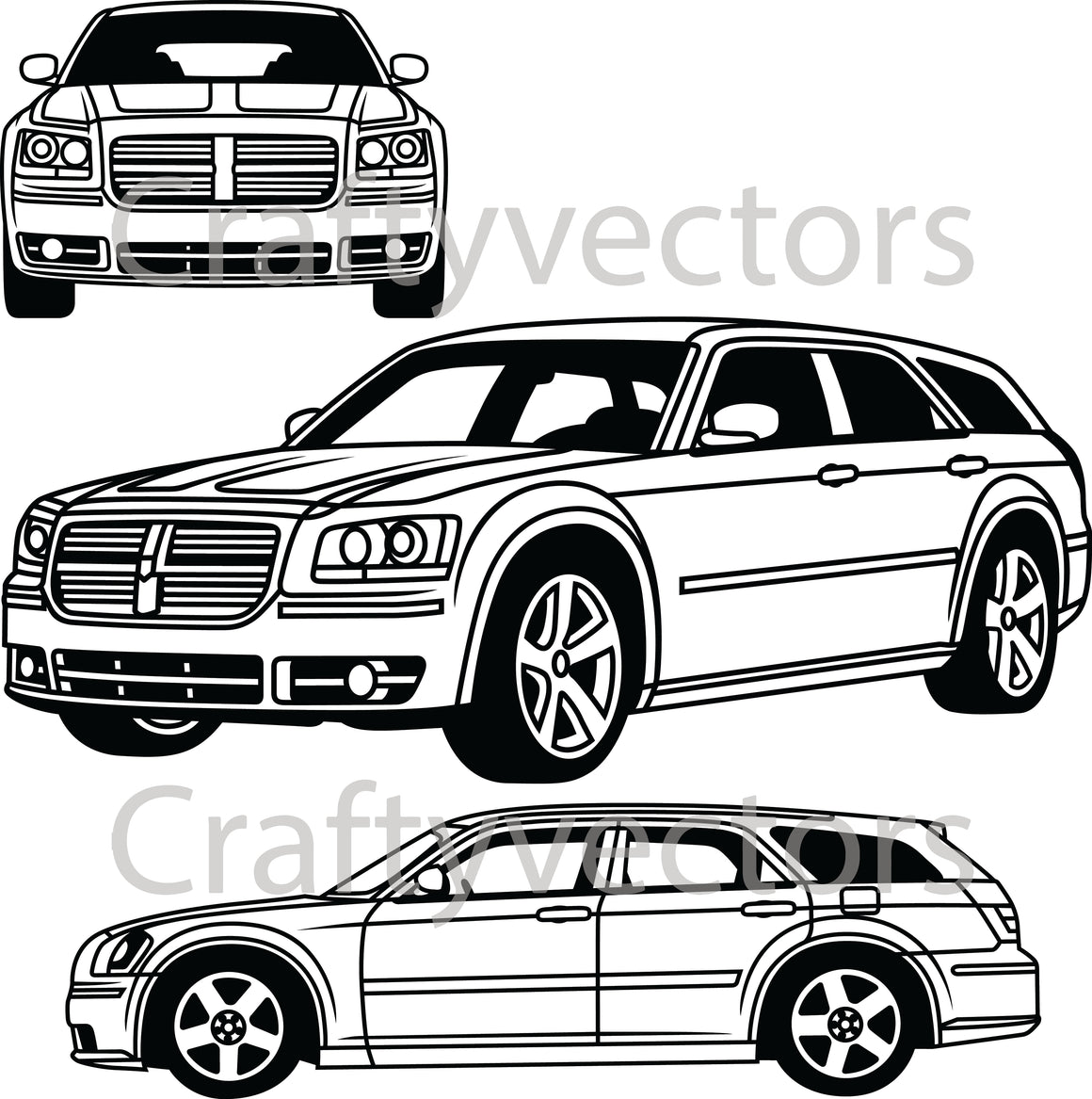 Dodge SVG Vector Files for Crafting – Crafty Vectors