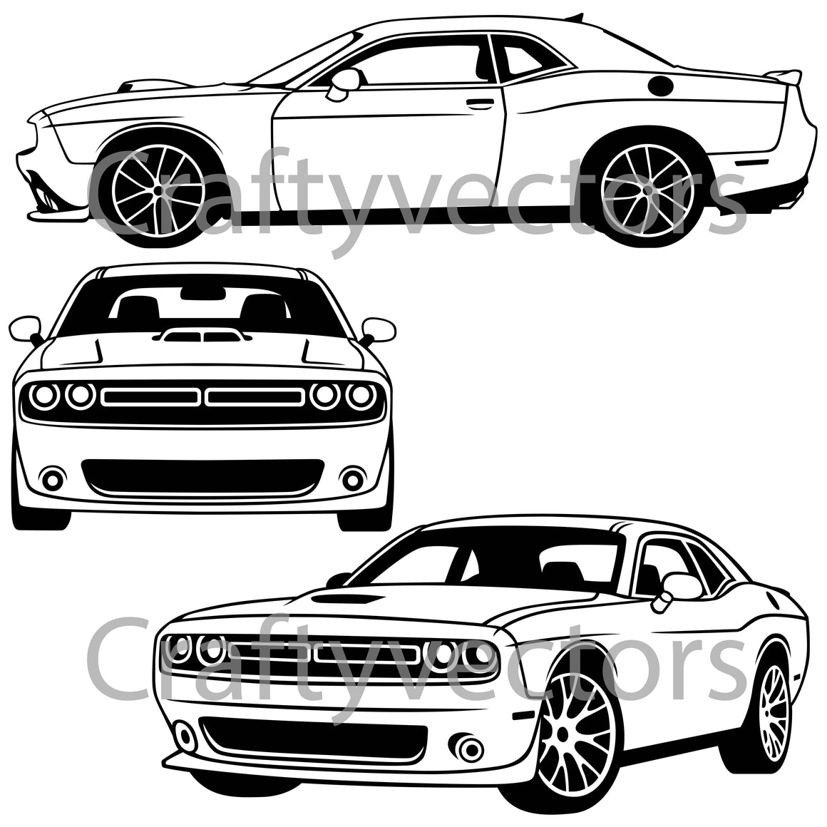 Dodge SVG Vector Files for Crafting – Crafty Vectors