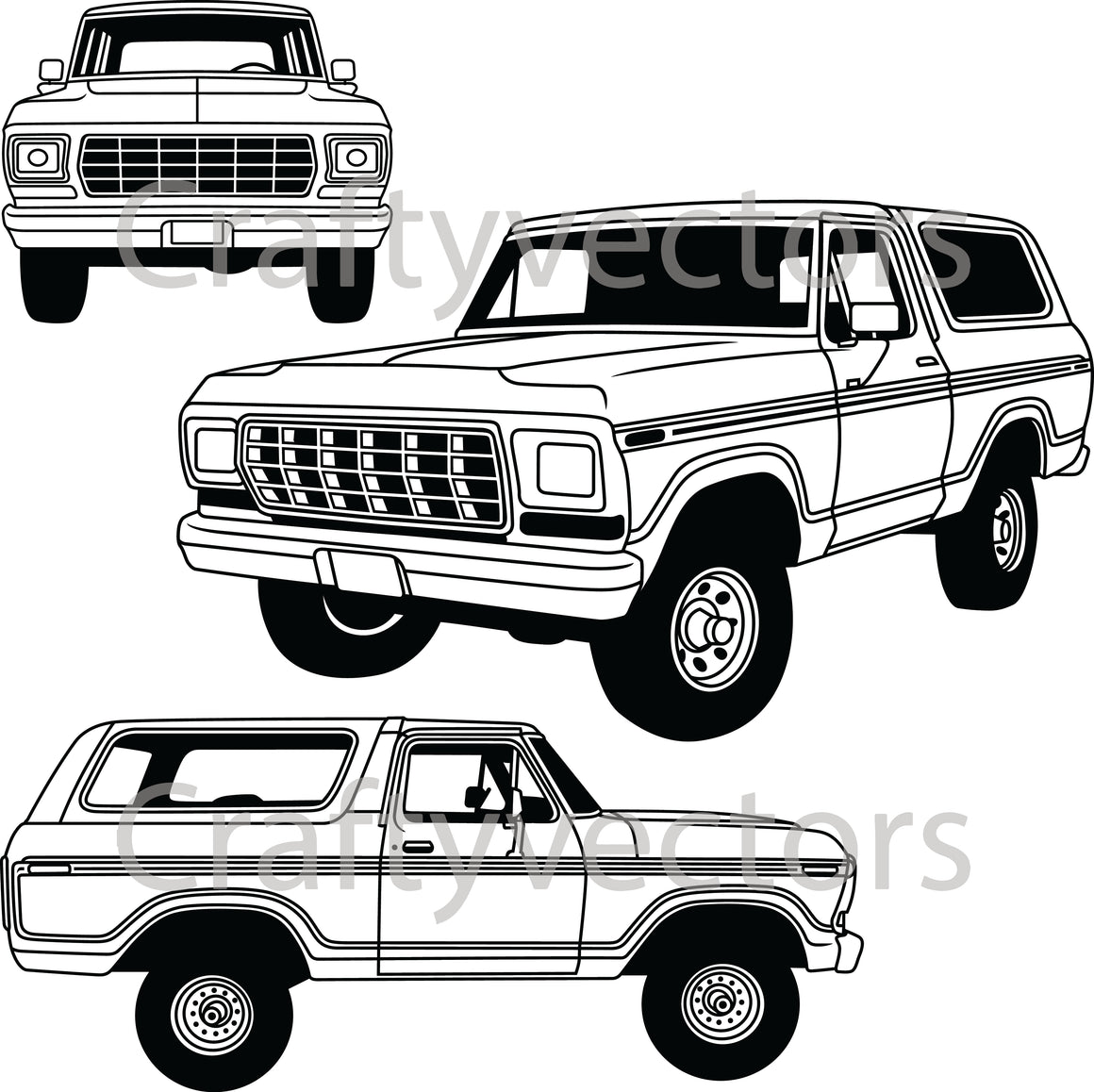 Ford SVG Vector Files for Crafting. – Crafty Vectors
