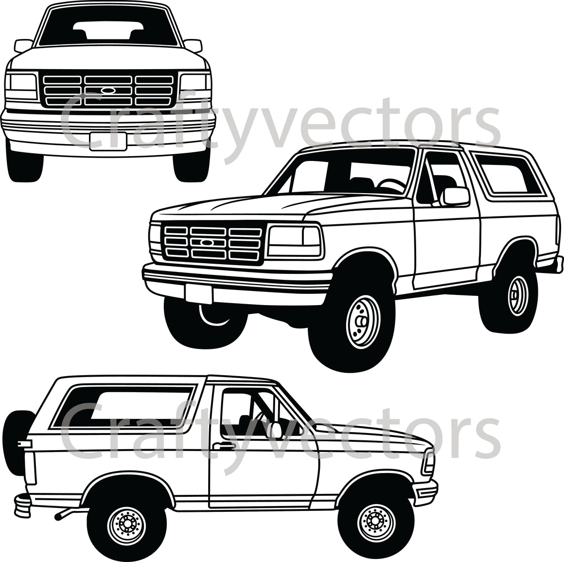 Ford SVG Vector Files for Crafting. – Crafty Vectors
