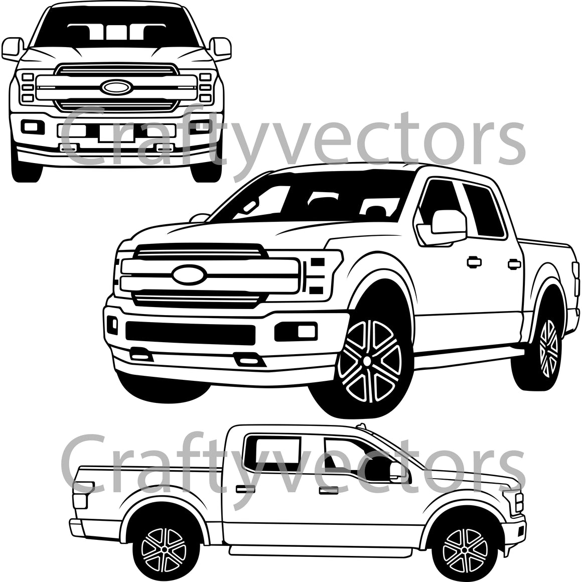 Ford SVG Vector Files for Crafting. – Crafty Vectors