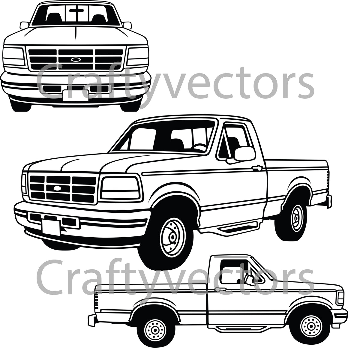 Ford SVG Vector Files for Crafting. – Crafty Vectors