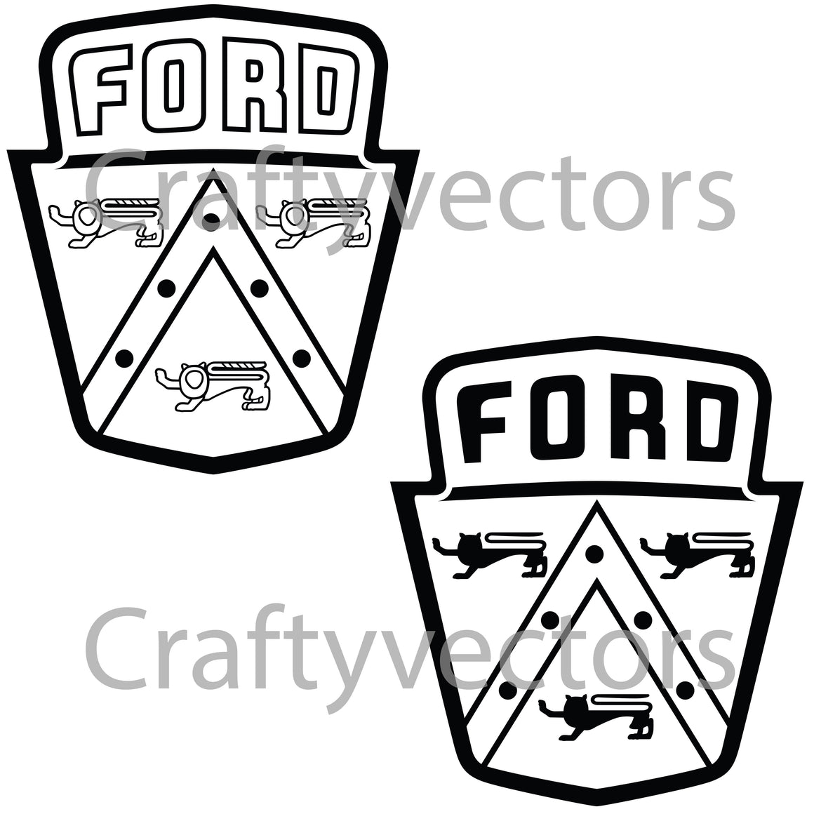 Ford SVG Vector Files for Crafting. – Crafty Vectors
