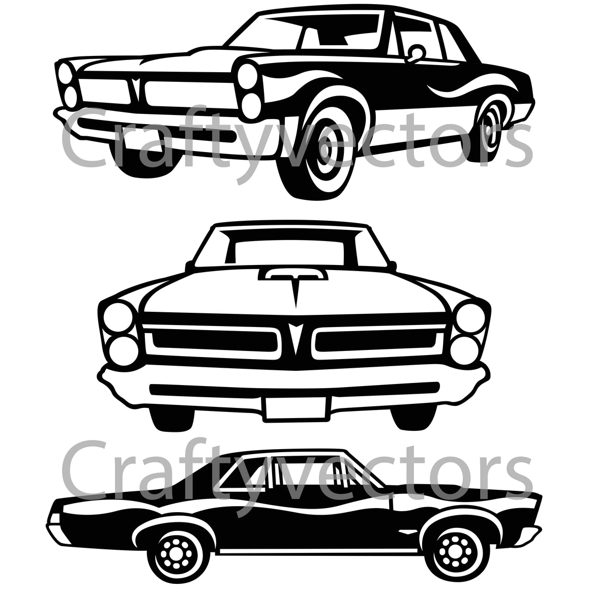 Pontiac GTO 1965 Vector – Crafty Vectors