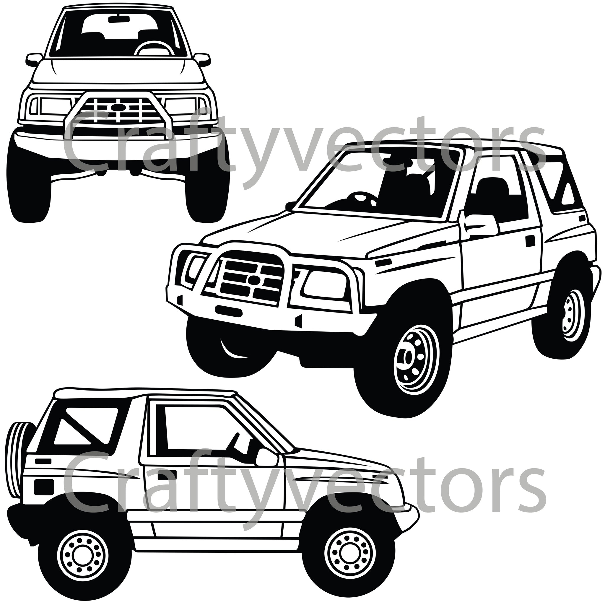 Chevrolet Geo Tracker Vector – Crafty Vectors