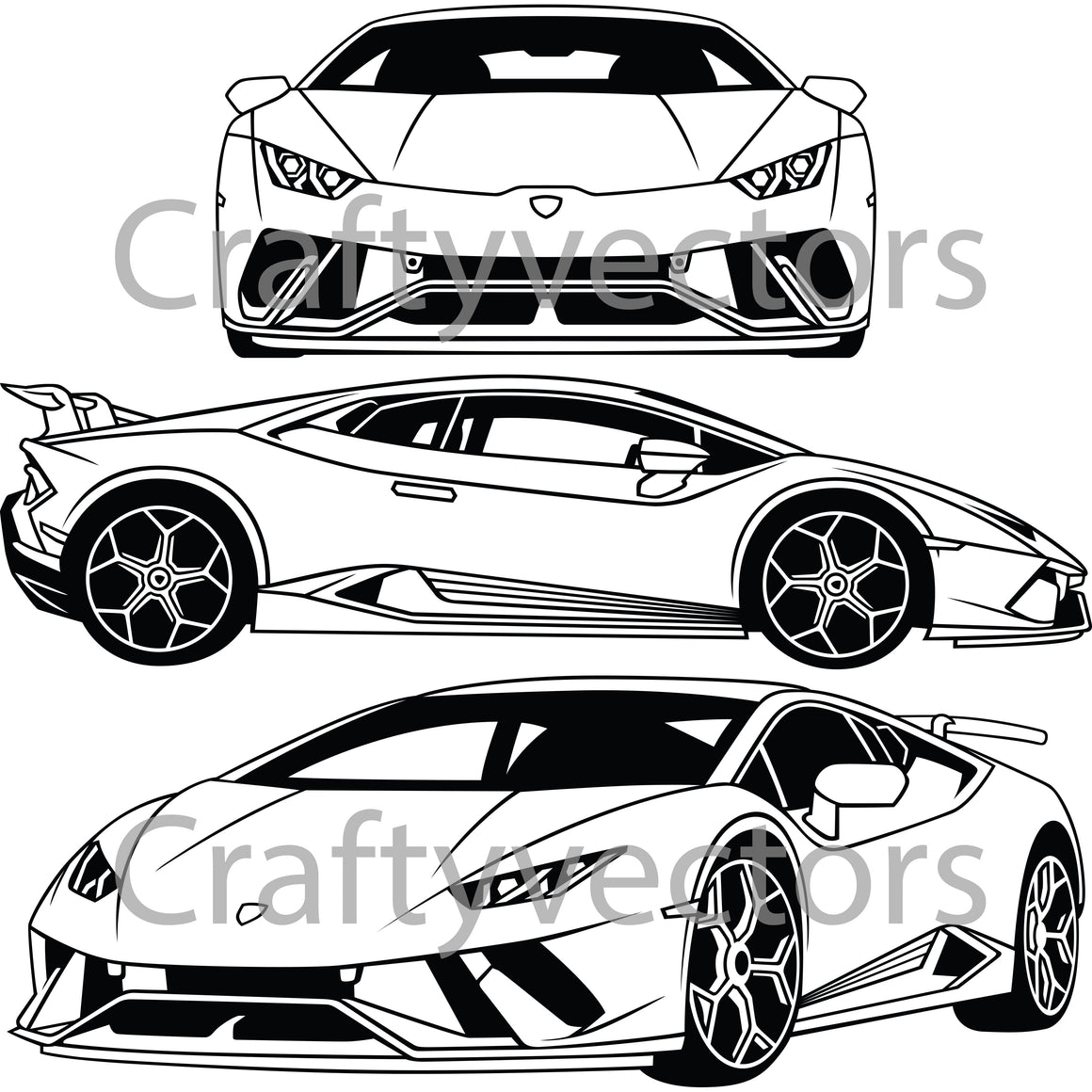 Lamborghini Performante Vector – Crafty Vectors