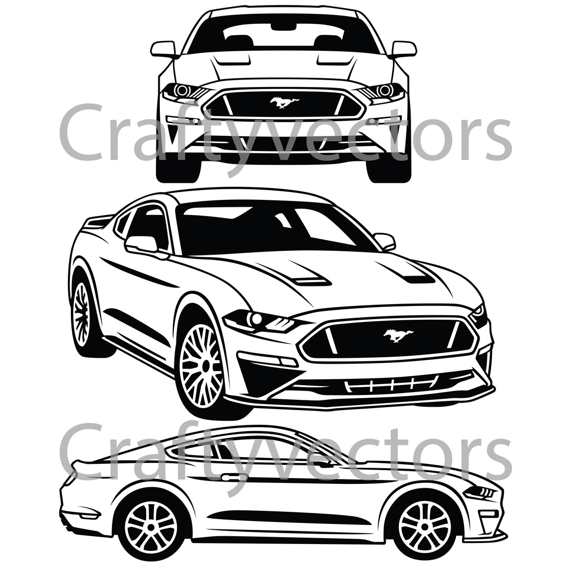 Ford SVG Vector Files for Crafting. – Crafty Vectors