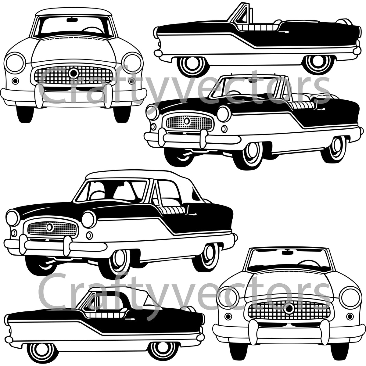 Nash Metropolitan Vector – Crafty Vectors