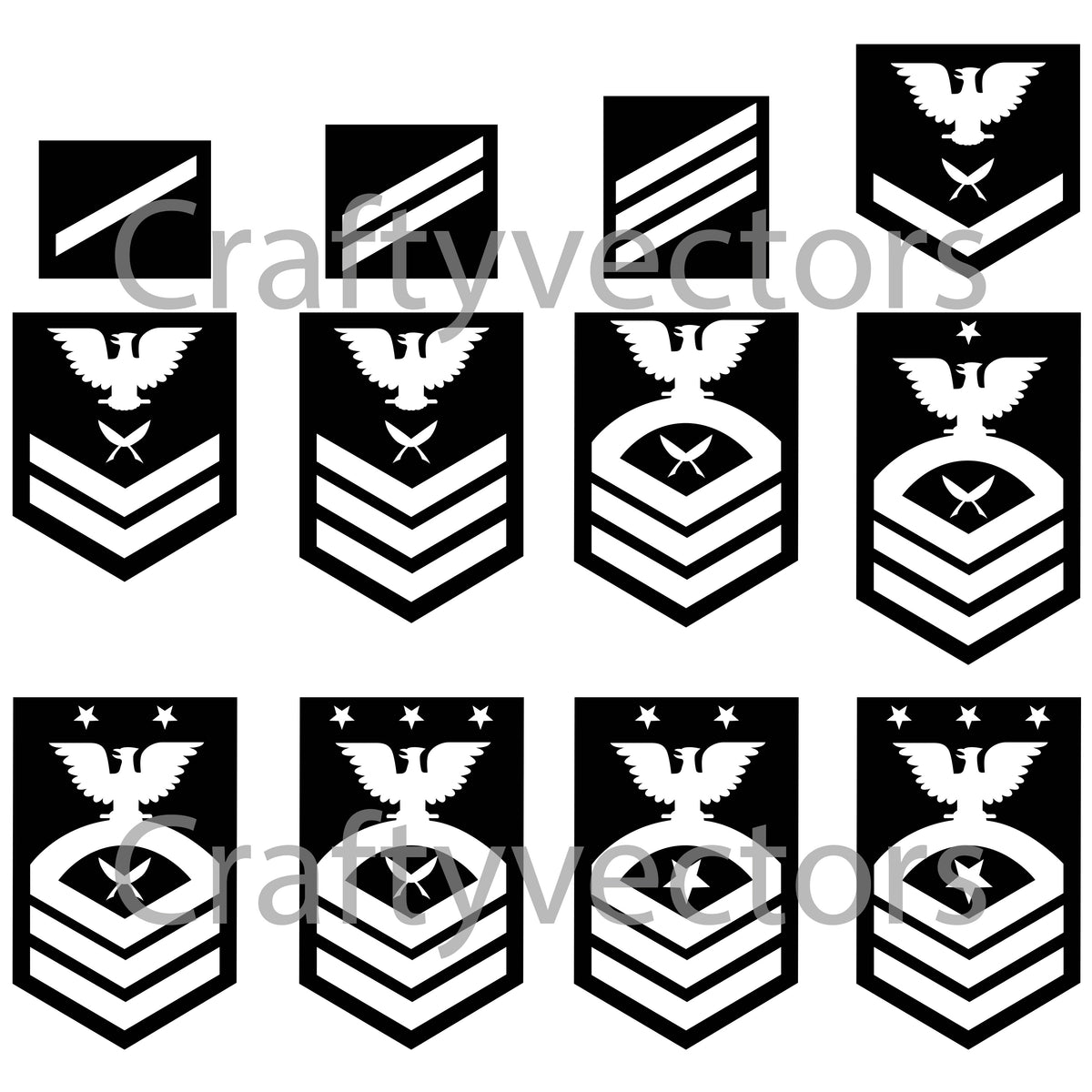 Navy Yeoman Ranks Vector File – Crafty Vectors
