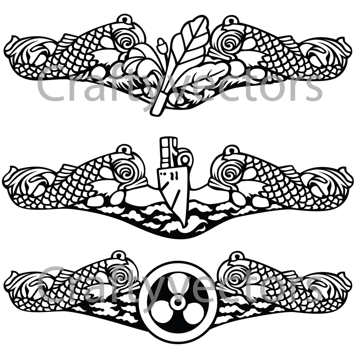 US Navy Insignia Vector Files for Crafting. – Crafty Vectors