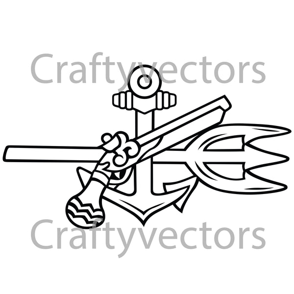 Navy Underwater Demolition Team Badge Vector File – Crafty Vectors
