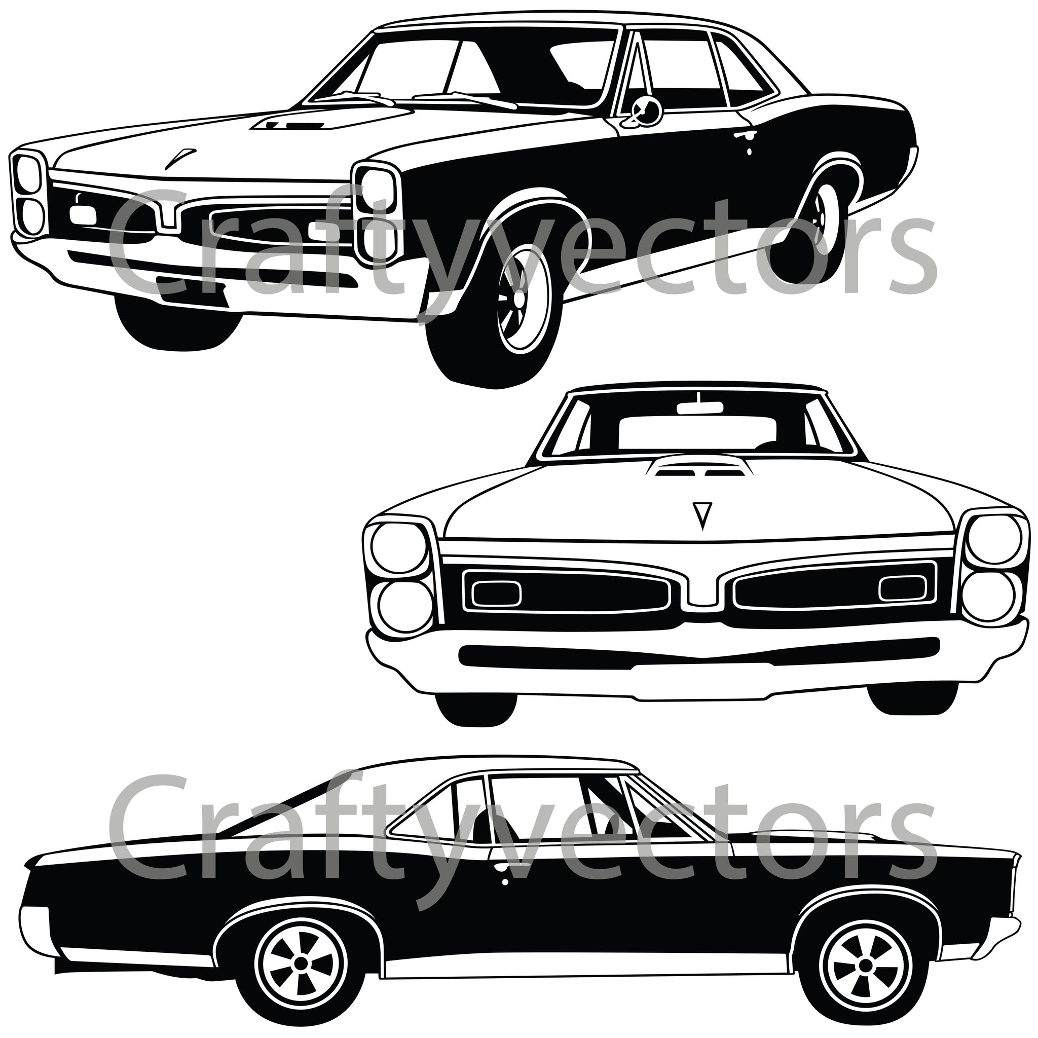 Pontiac GTO 1967 Vector – Crafty Vectors