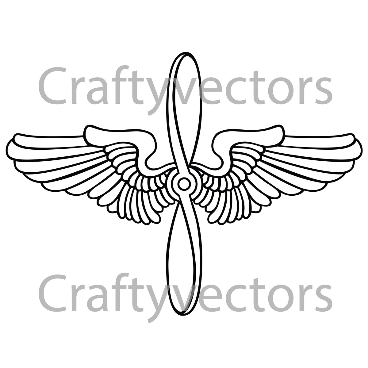 Prop and Wings Vector File – Crafty Vectors