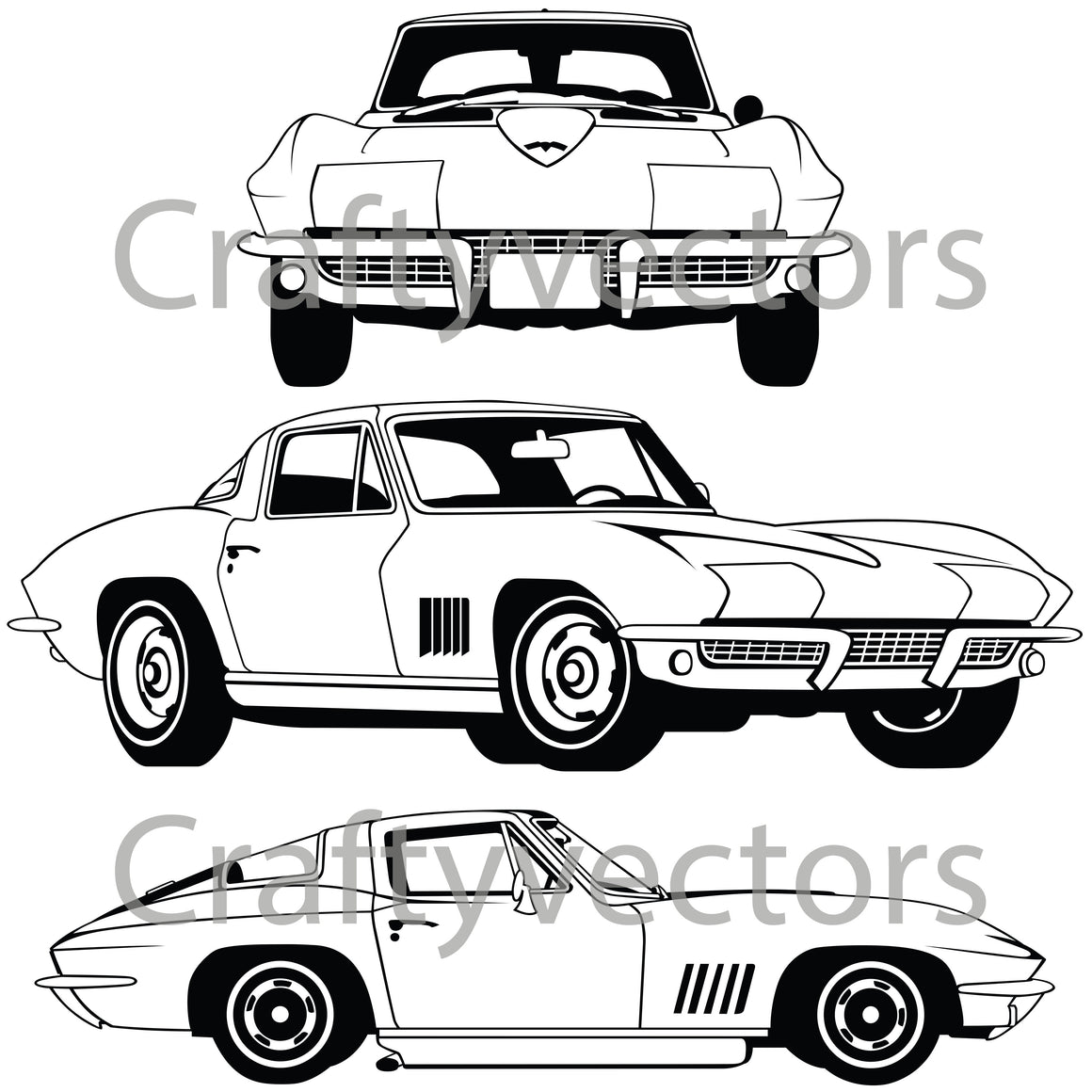 Chevrolet Car Vector Cut Files | SVG, DXF, PNG JPEG & EPS – Crafty Vectors