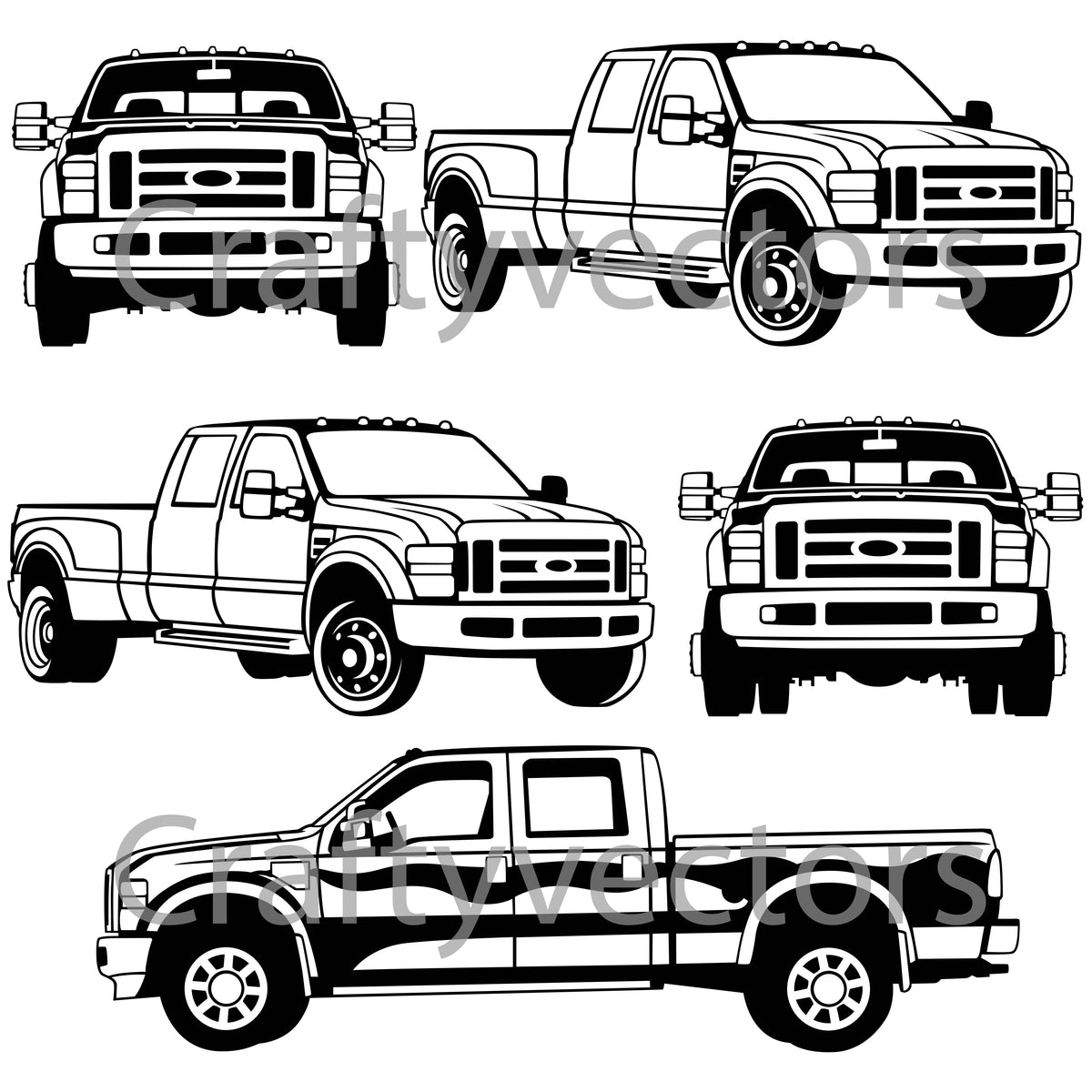 Ford Super Duty Vector – Crafty Vectors