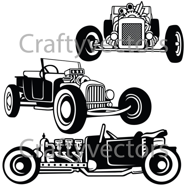 Rat Rod T Bucket Vector – Crafty Vectors