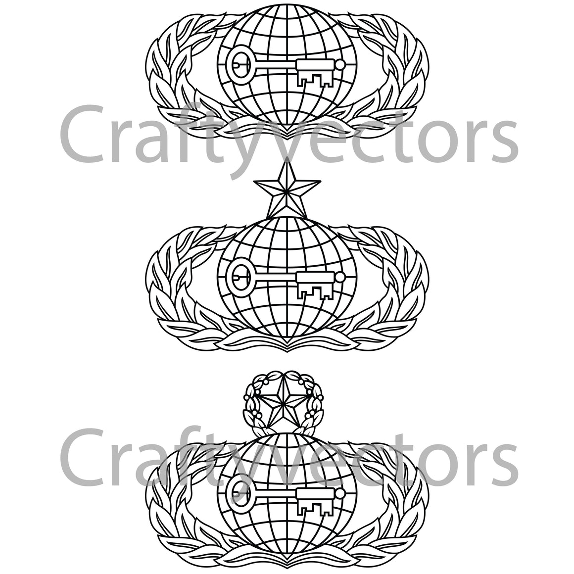 Air Force Intelligence Badge Vector File – Crafty Vectors