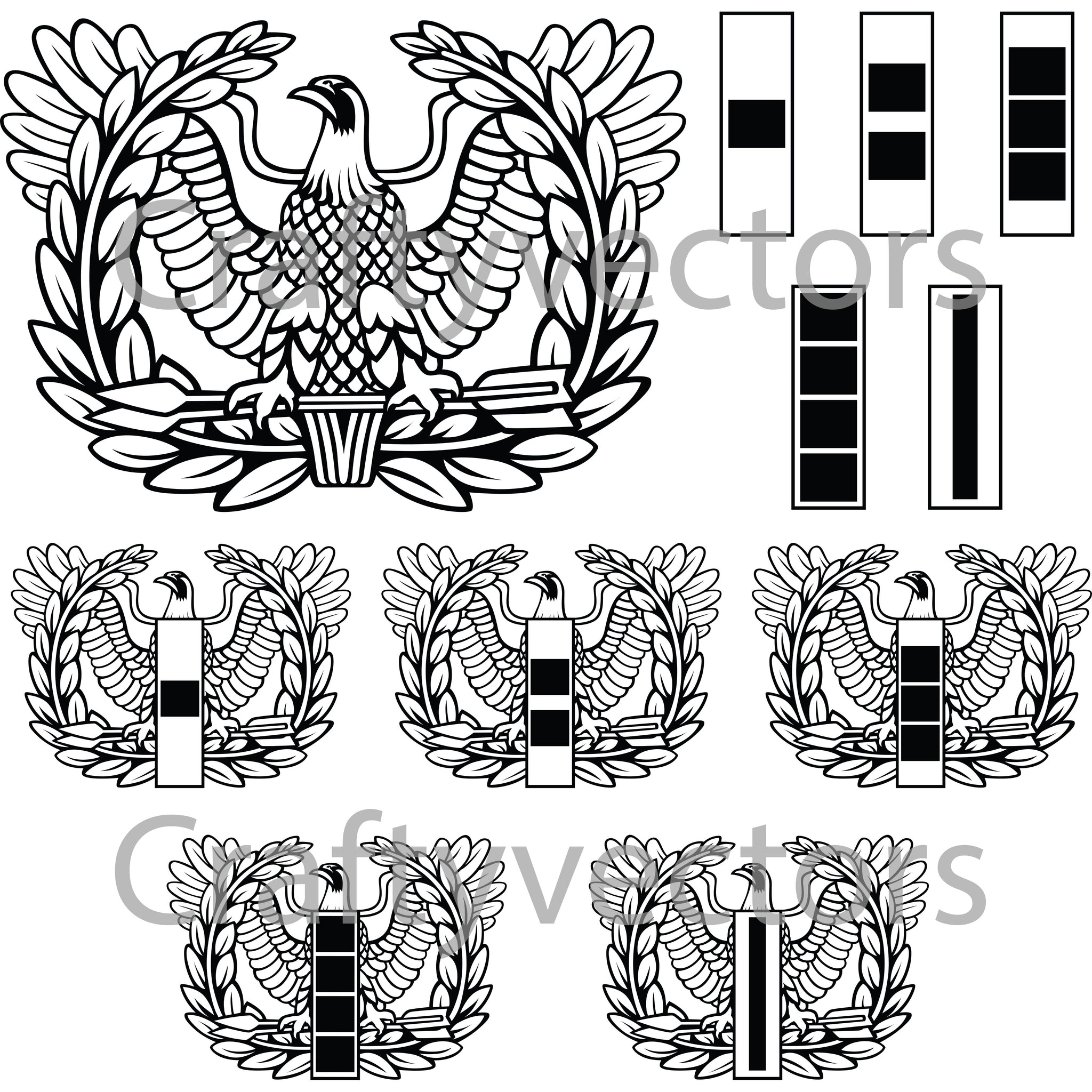 Army Warrant Officer Badge Vector File – Crafty Vectors